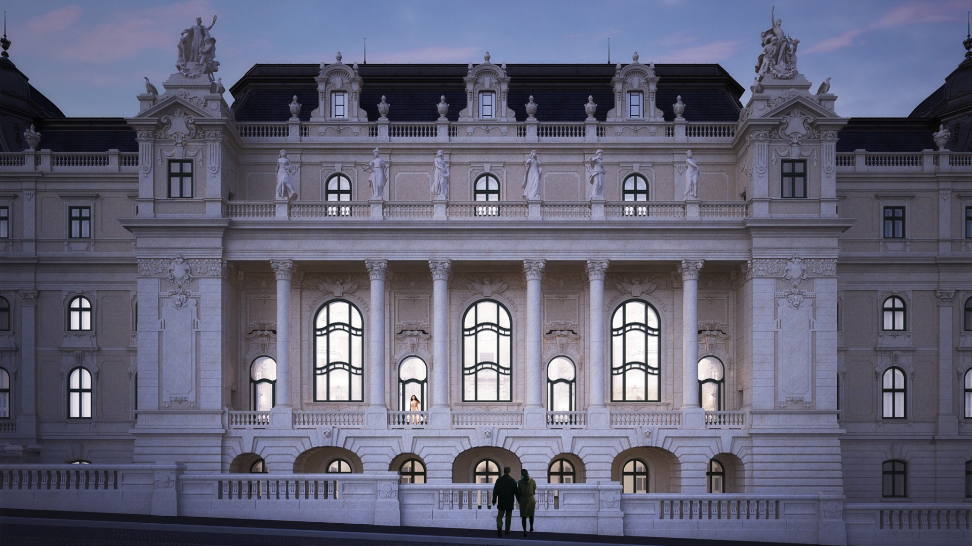 Itt vannak az első látványtervek a megújuló Budavári Palotáról ...